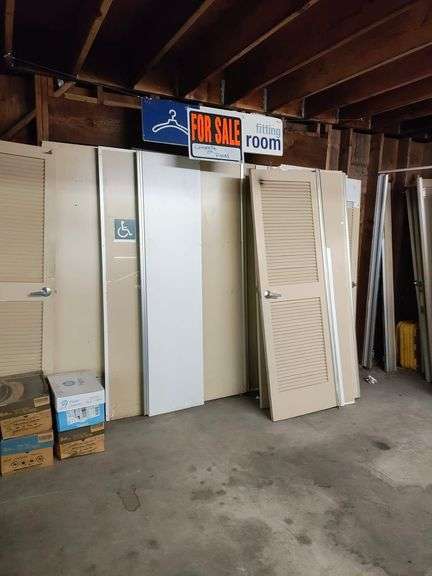 - SEARS FITTING ROOMS LOUVERED DOORS, BENCHES AND WALL PANELS ...