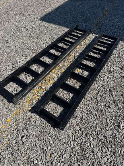 -Brand New 15.5" Wide and 81.5" Long Pullout Trailer Ramps STEEL ...