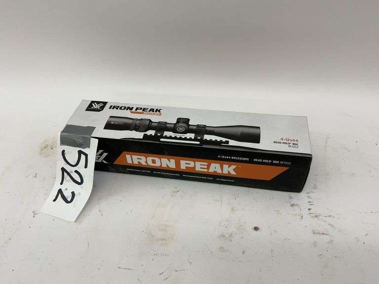 Vortex Iron Peak 4-12x44 Rifle Scope - Peterson Land & Auction LLC