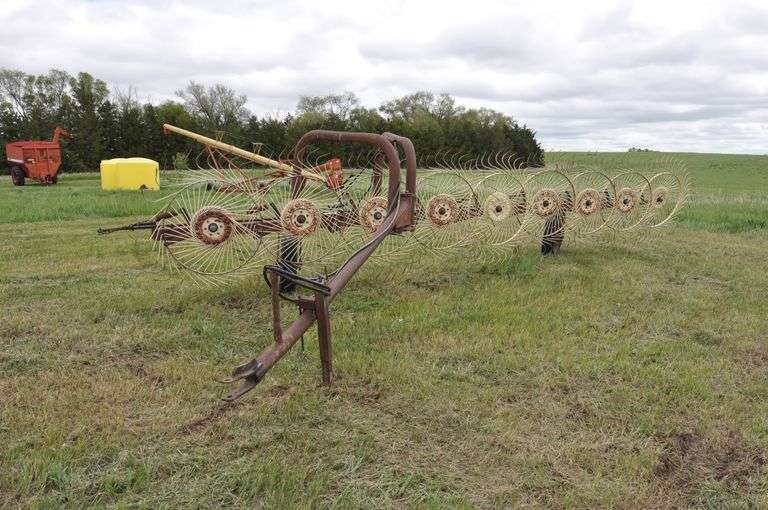 9-Wheel Hay Rake - Offsite - Peterson Land & Auction LLC