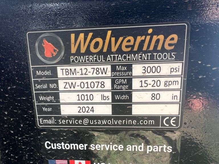 (NEW) Wolverine 80” Skid Steer Finish Mower - Peterson Land & Auction LLC