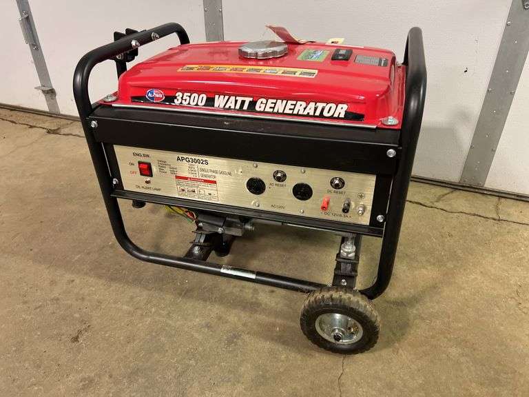 3500W Generator - Peterson Land & Auction LLC
