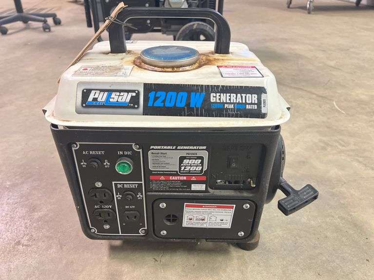 Pulsar 1200W Generator - Peterson Land & Auction LLC