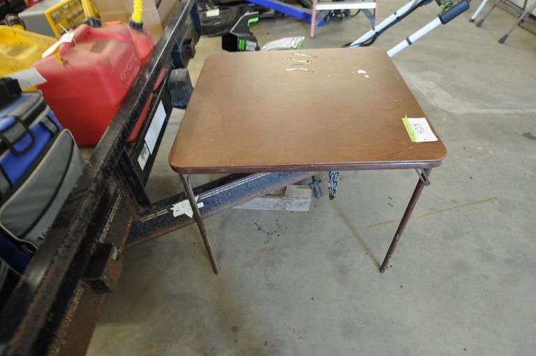 34" x 34" Folding Card Table - Peterson Land & Auction LLC