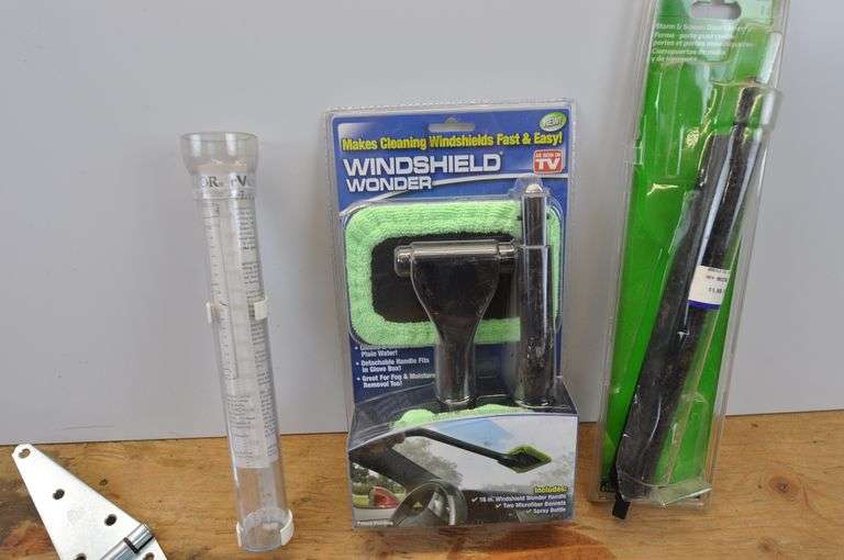 Wood Shims, Screen Door Cylinder, Windshield Cleaner Tool, Cable & Lock ...