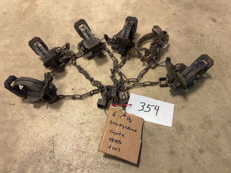 (6) #1.5 Sleepy Creek Coyote Traps - Peterson Land & Auction LLC