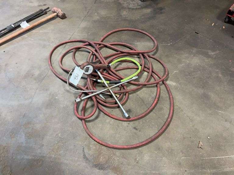 Air Compressor Hose, Tire Wrench, Matco Pressure Guage - Peterson Land ...