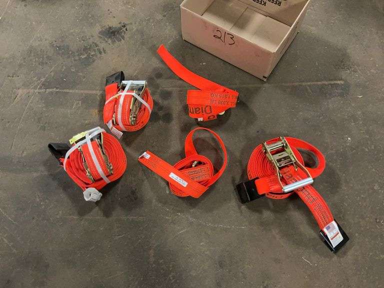 (3) Complete Ratchet Straps + (2) Extra Straps - Peterson Land ...