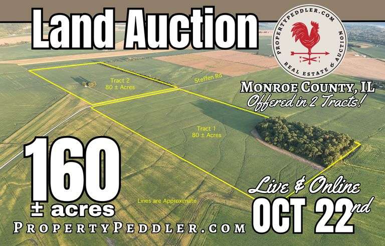 Land Auction - 160 ± Acres in Monroe County, IL - Property Peddler