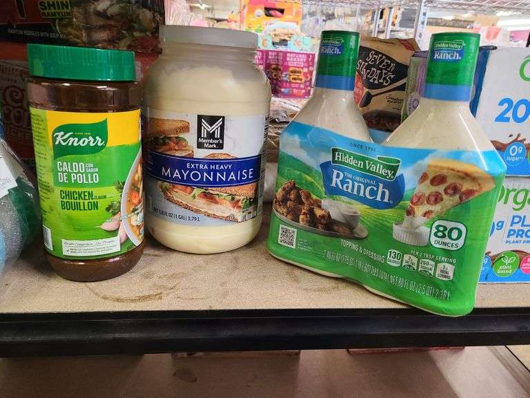 1) Knorr Chicken Bouillon, 1) Extra Heavy Mayonnaise Gallon, 1) 2pk ...