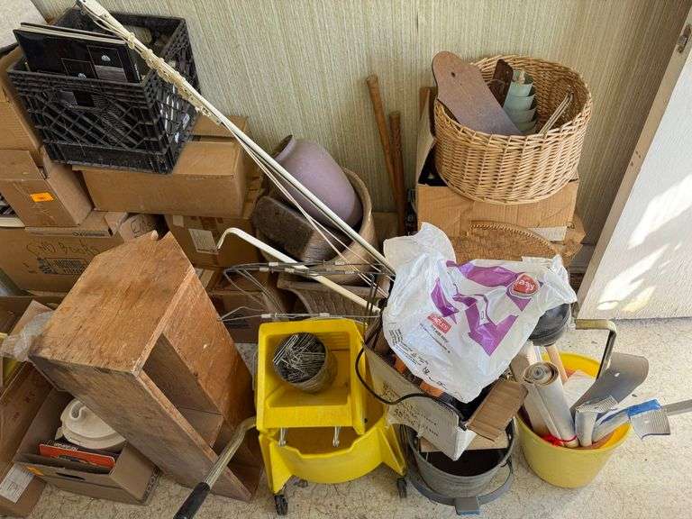 Mop Bucket, Bucket with Contents, Baskets, Trivet Tray, Vase, Pots ...