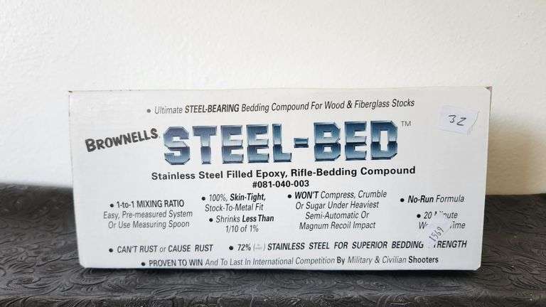 Steed-Bed Stainless Steel Filled Epoxy Rifle-Bedding Compound - Prime ...