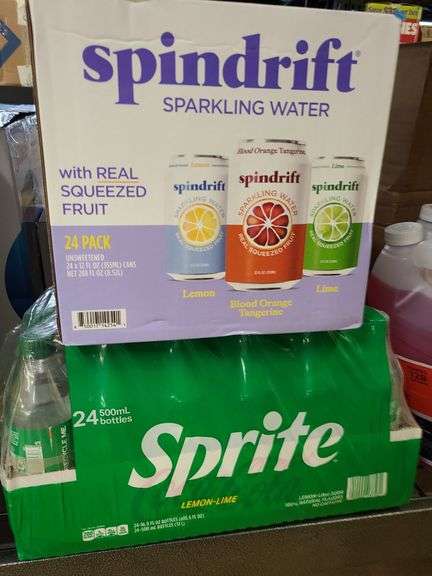 Sprite, Spindrift Sparkling Water - Prime Time Auctions, Inc.