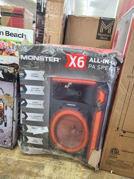 *Monster X6 All-in-One PA Speaker - Prime Time Auctions, Inc.