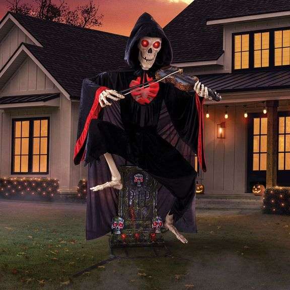 Animated 9FT Graveyard Violinist - Prime Time Auctions, Inc.