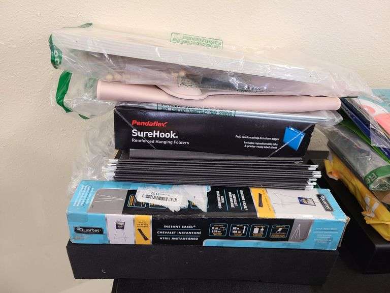 Assorted Office Supplies: Computer Mat Set, Surehook Hanging Folders ...