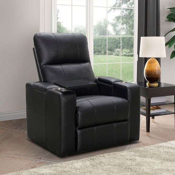 Travis Power Theater Recliner w/Table - Prime Time Auctions, Inc.