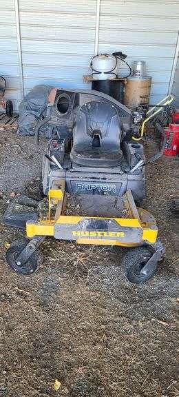 Hustler Raptor Zero Turn Riding Lawn Mower - Prime Time Auctions, Inc.