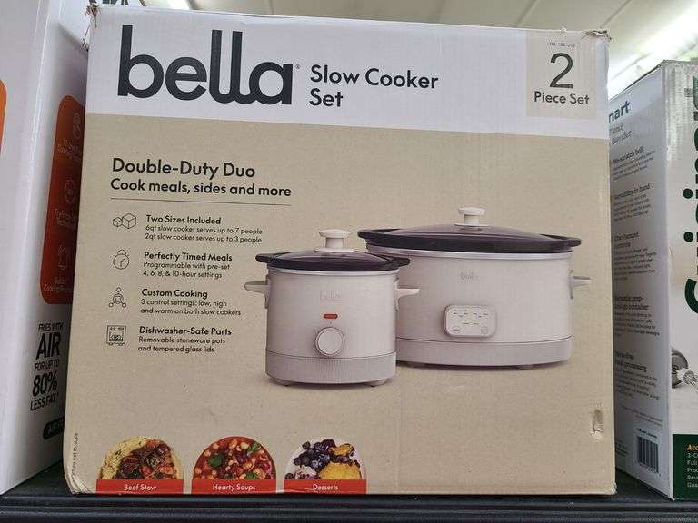 Bella 2pc Slow Cooker Set - Prime Time Auctions, Inc.