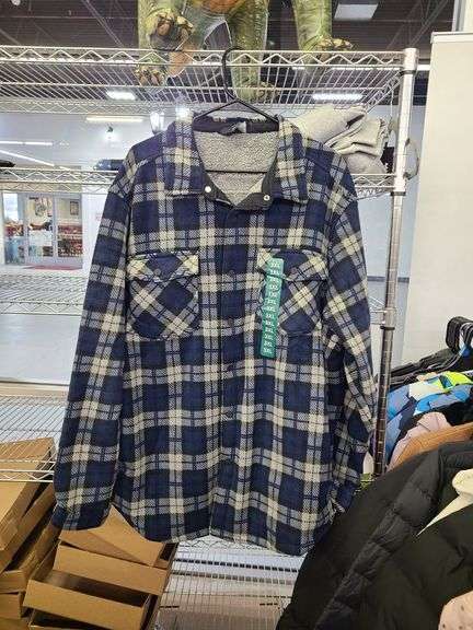 Men's 3XL Fleece Shacket - Prime Time Auctions, Inc.