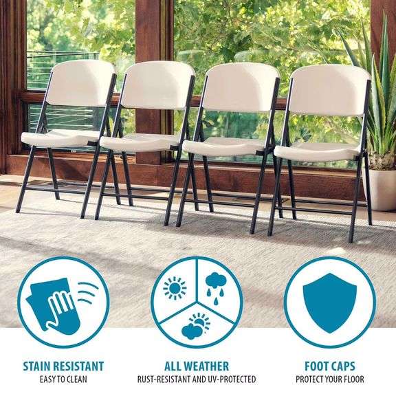 Lifetime 4pk Folding Chairs - Prime Time Auctions, Inc.