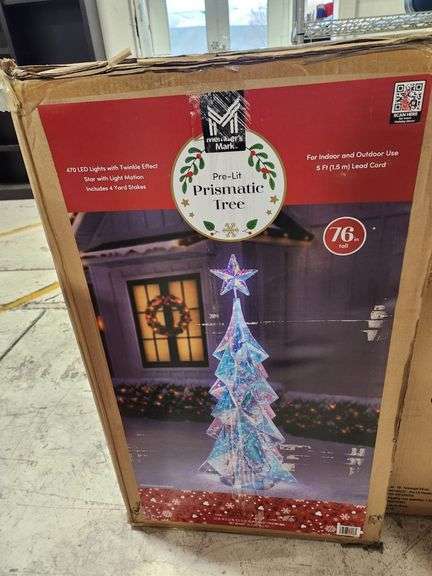 Pre-Lit Prismatic Tree - Prime Time Auctions, Inc.