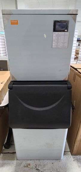 Vevor Commercial Ice Machine With Storage Bin - Prime Time Auctions, Inc.