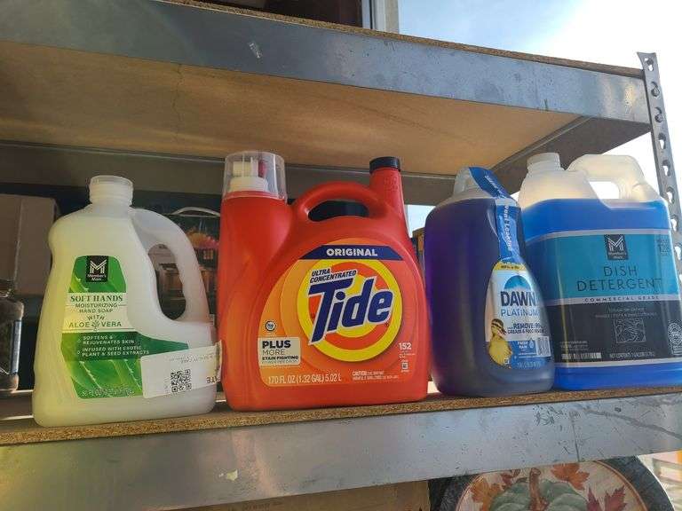 Soft Hands Hand Soap w/Aloe, Tide Laundry Detergent, Commercial Dish ...