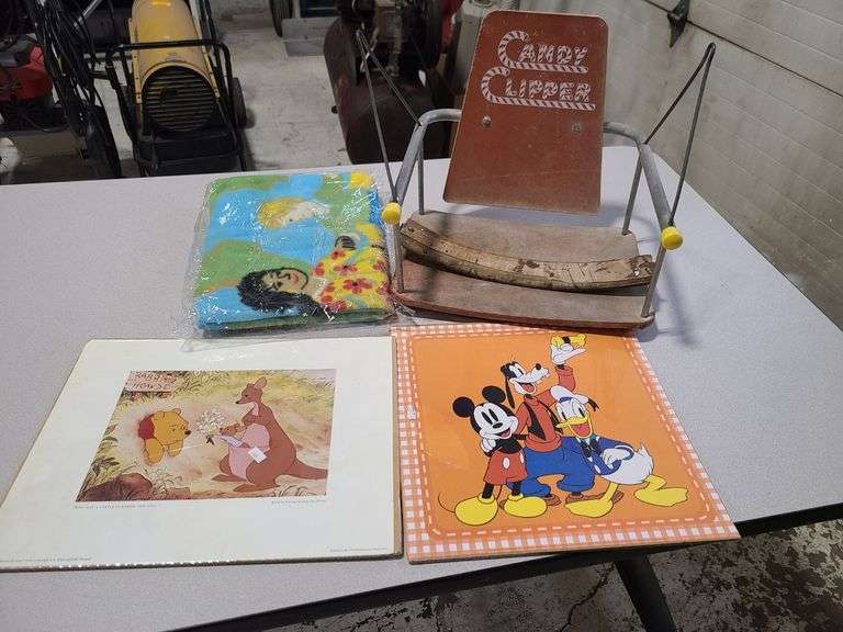 2) Disney Prints, Small Blanket, Candy Clipper Childs Swing - Prime ...