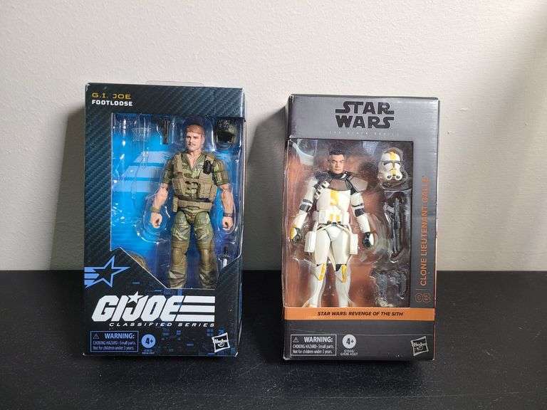 1) GI JOE, 1) Star Wars Clone Lieutenant Galle - Prime Time Auctions, Inc.