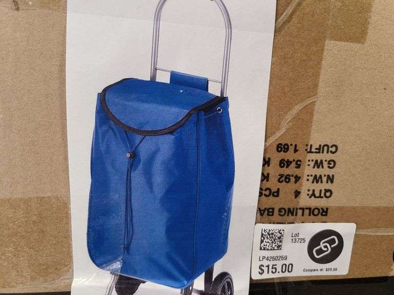 Box Of Rolling Bag Carts - Prime Time Auctions, Inc.