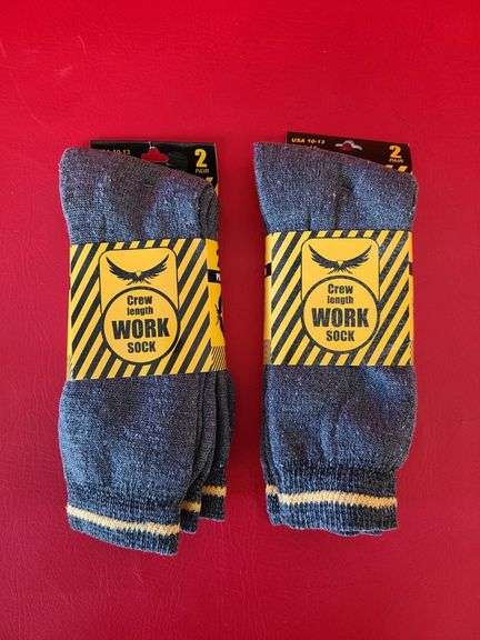 Crew Length Work Socks - Prime Time Auctions, Inc.