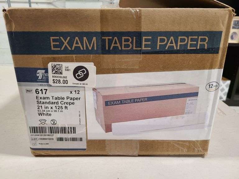 Exam Table Paper - Prime Time Auctions, Inc.
