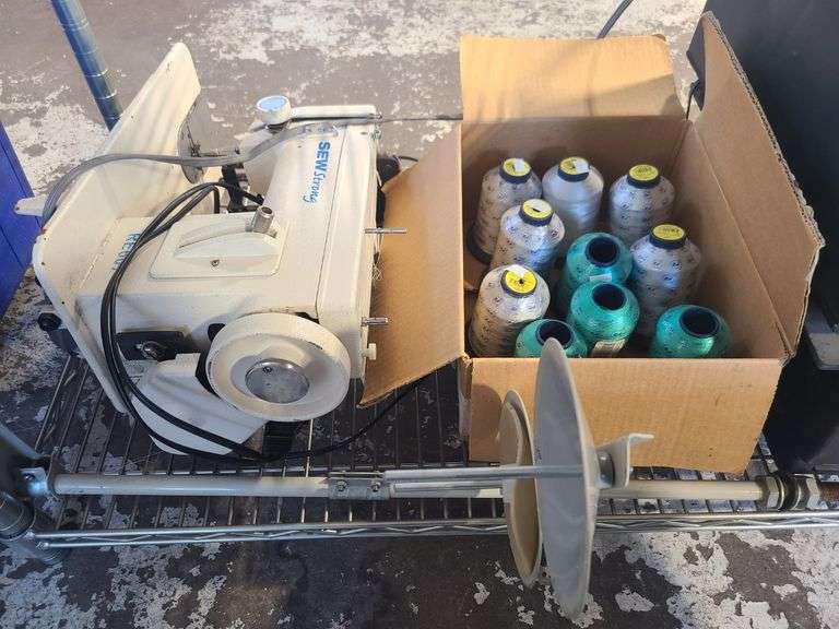 Sew Strong Sewing Machine W Spools - Prime Time Auctions, Inc.