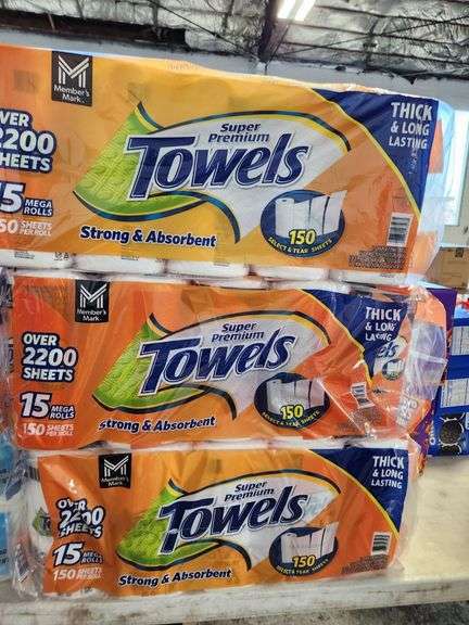 3) Premium Paper Towels - Prime Time Auctions, Inc.
