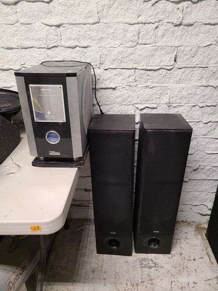 2) KLH Audio Speakers, DiVinci Amplifier - Prime Time Auctions, Inc.