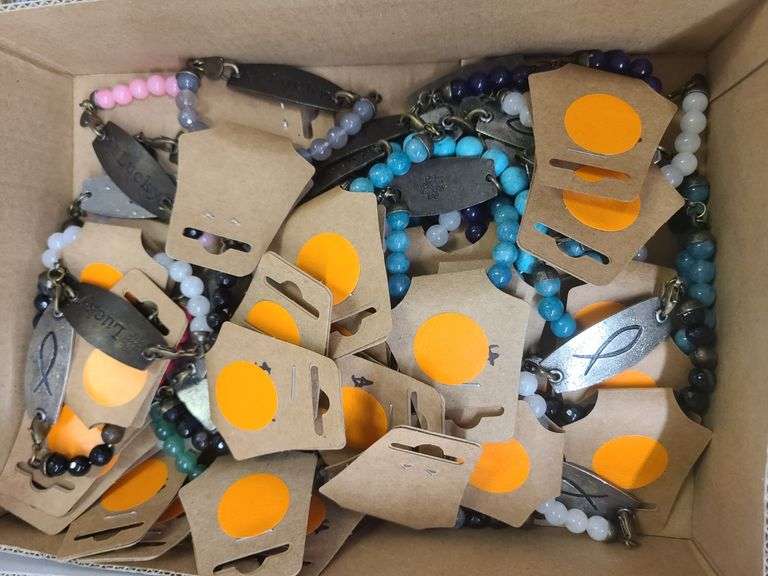 32) Inspiration Bracelets w/Real Stone - Prime Time Auctions, Inc.