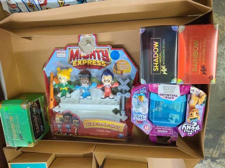 3) Rainbow High Accessories, Mighty Express Figures, My Little Pony ...
