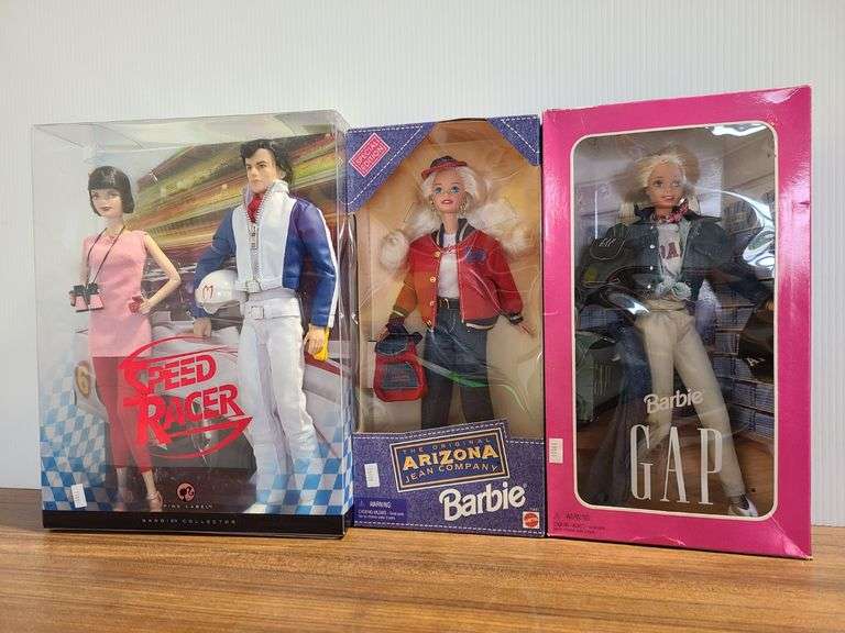 GAP Barbie, Arizona Barbie, Speed Racer Barbies - Prime Time Auctions, Inc.