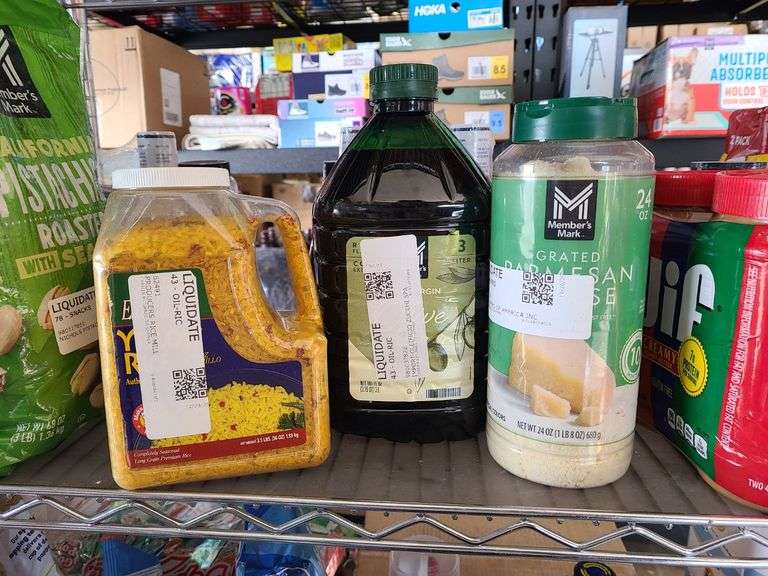 1) 3.5lb Yellow Rice, 1) Olive Oil 3-Liter, 1) 24oz Grated Parmesan ...