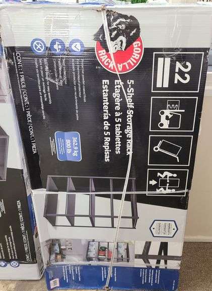 Gorilla Rack 5 Shelf Storage Rack - Prime Time Auctions, Inc.
