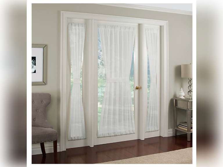 Crushed Voile Rod Pocket 72-Inch Side Light Window Curtain Panel in ...