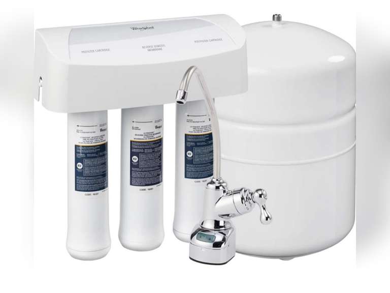 Whirlpool WHER25 Reverse Osmosis (RO) Filtration System With Chrome ...