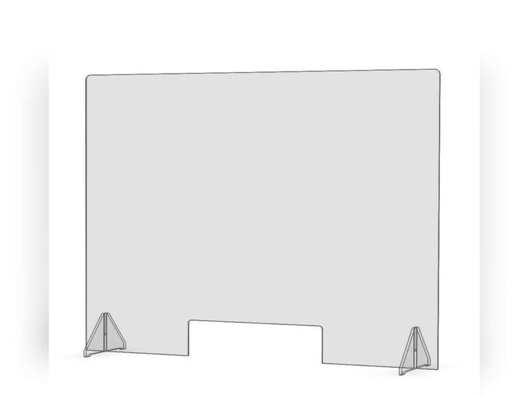 Sneeze Guard - Economy 32" x 24" Protective Freestanding Shield with ...