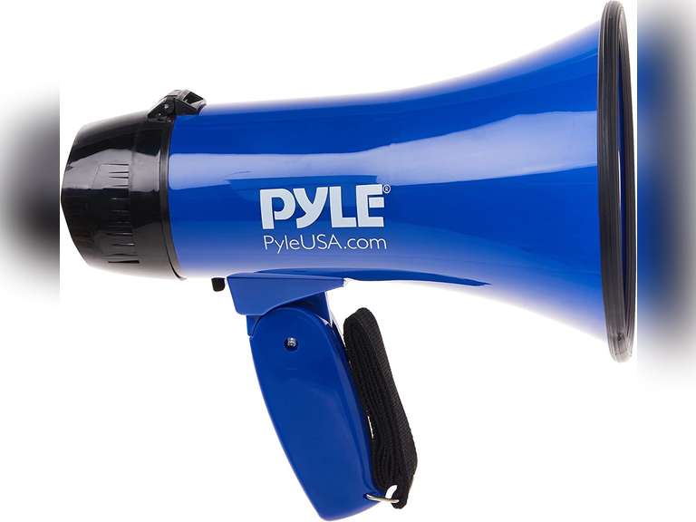 Pyle PMP21BL Portable Megaphone Speaker Siren Bullhorn - Compact and ...