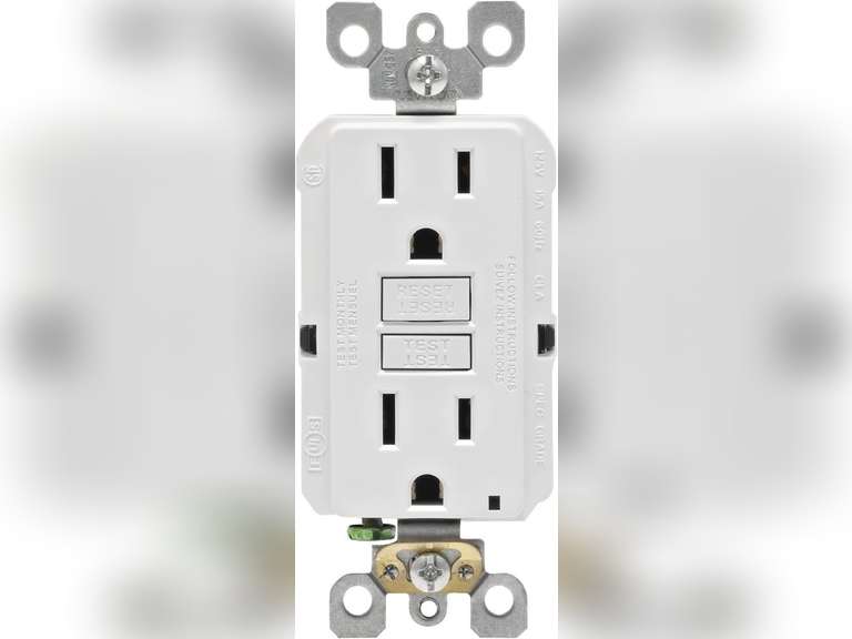 Leviton GFNT1-3W Self-Test SmartlockPro Slim GFCI Non-Tamper-Resistant ...