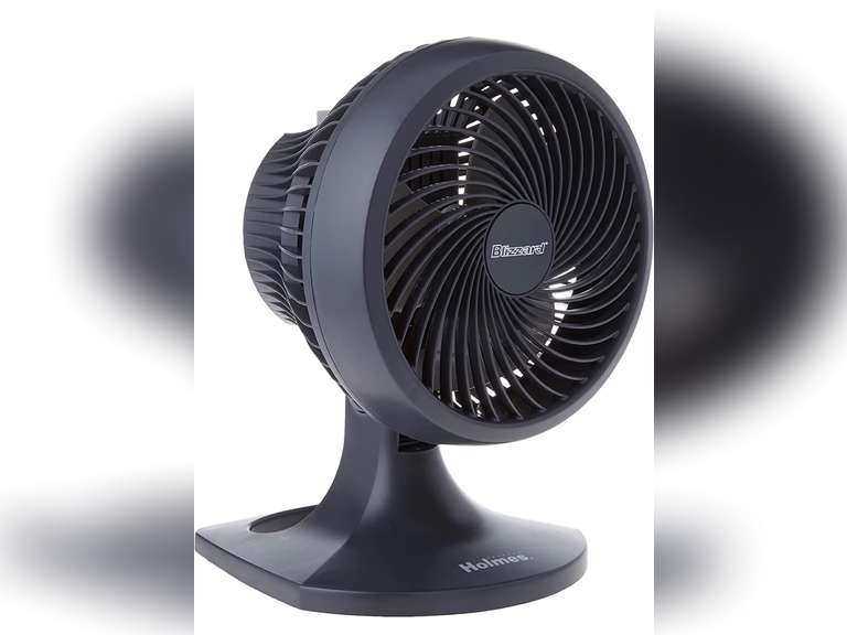 Holmes HOAF90-NTUC Blizzard 9" Three-Speed Oscillating Table/Wall Fan ...