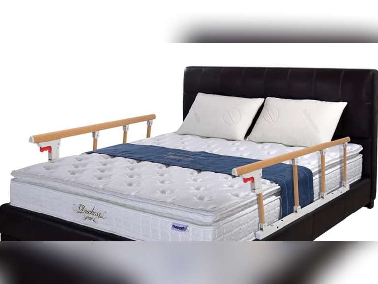 Bed Rail for Elderly Adults Seniors Bed Cane Rails Side Assist Handle ...