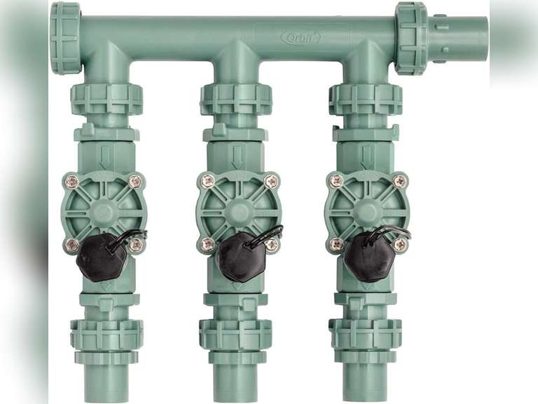 Orbit 57253 3-Valve Heavy Duty Preassembled Manifold 3-Valve ...
