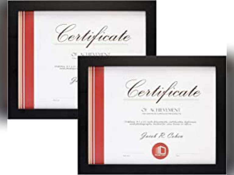 Frametory, 8.5 x 11 Picture Frame with Back Hangers for Wall Display ...
